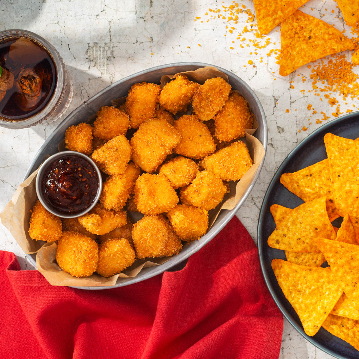 3-Ingredient Air Fryer DORITOS® Nacho Cheese Chicken Nuggets | Doritos